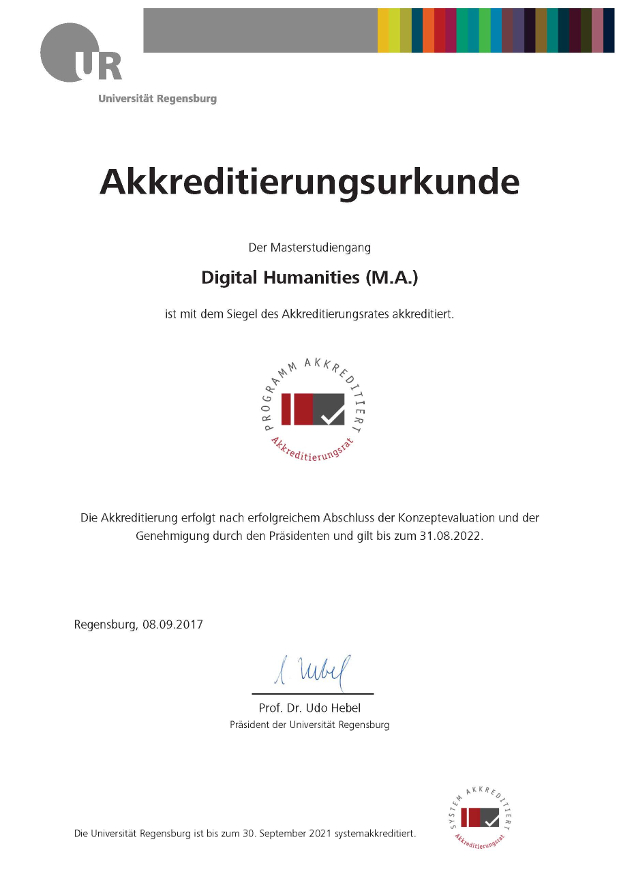 Digital Humanities M.A. - Universität Regensburg