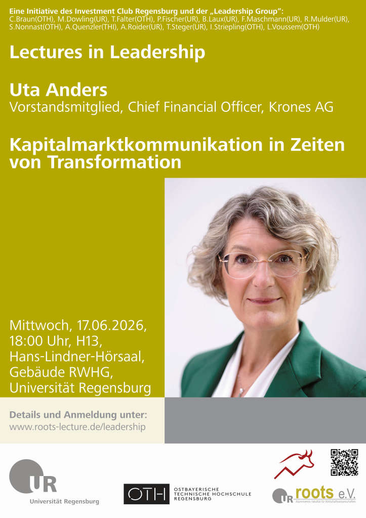 Lecture in Leadership - Uta Anders - Universität Regensburg